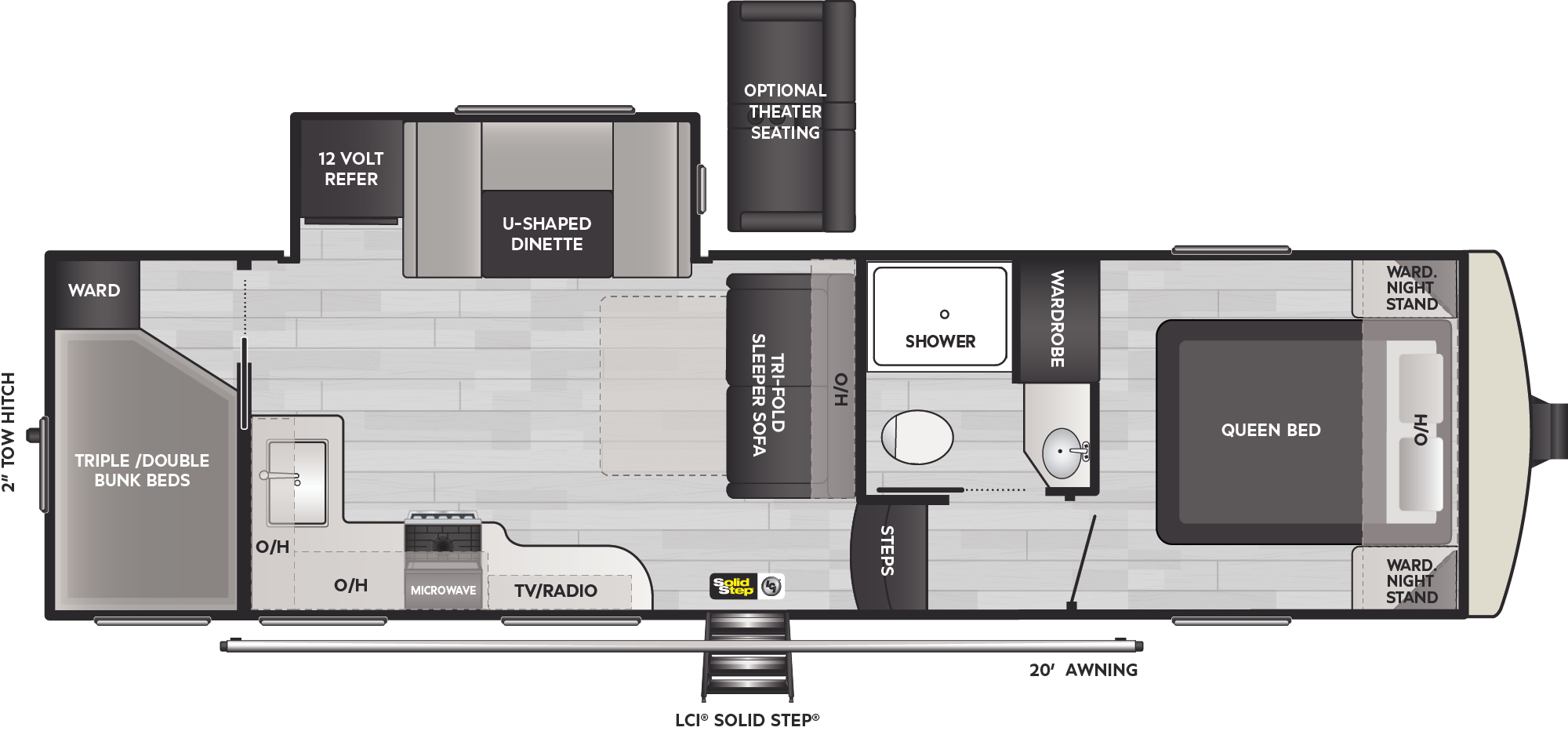 Arcadia Select Comfort Fifth Wheels - Model 27SBH Floorplan - Keystone RV